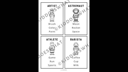Occupation Taboo Game | Community Helpers | Career Flashcards by ...