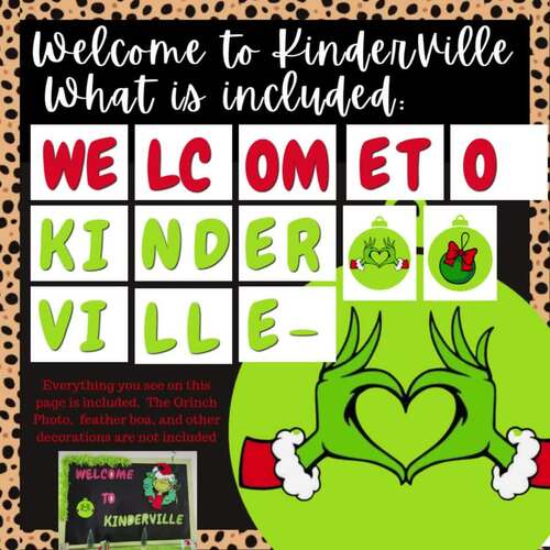 Grinch Bulletin Board Set| Christmas Décor | Kinder Ville Bulletin ...