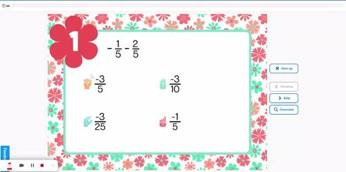 Rational Number Addition & Subtraction Task Cards & Boom Cards | TPT
