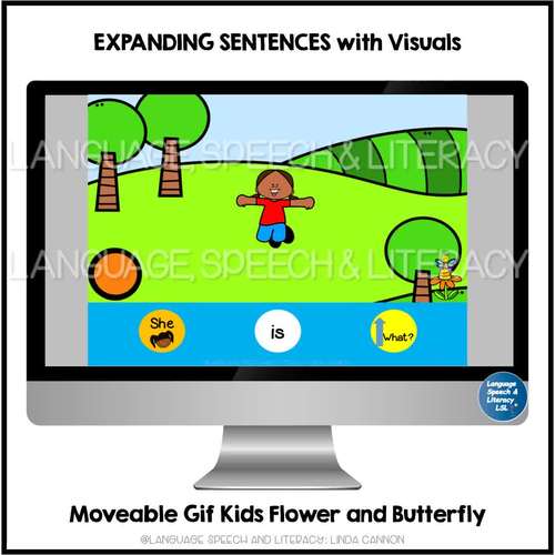 Boom Cards Speech Therapy Animated Verbs | WH Questions | Moveable Pieces