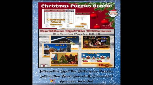 Interactive Puzzles Challenge Bundle for the Christmas Holidays G6-10