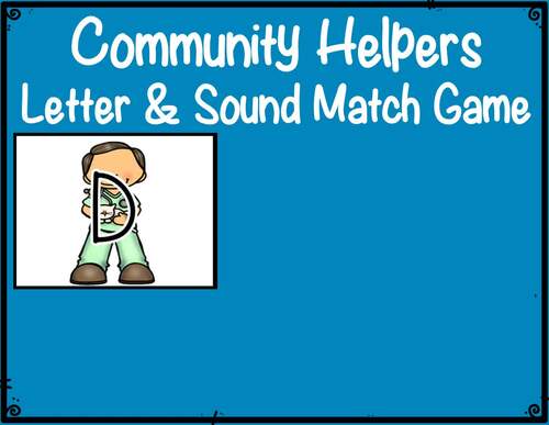 Kindergarten Community Helpers Themed Literacy & Math Centers & Activities