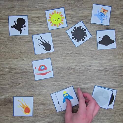 Space Shadow Match by HH Fun and Learning | TPT