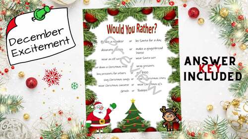 Christmas ELA Activities: ABC Order, Noun, Verb, Synonym, Antonym, Poem