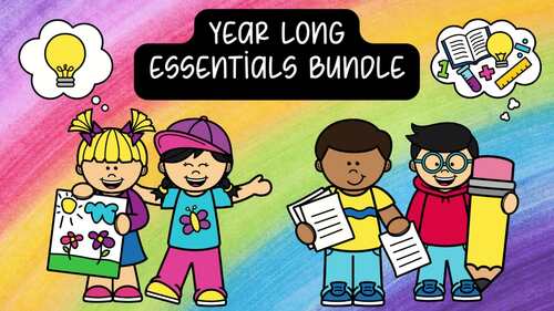 Sub Plans Kindergarten First Grade PreK TK Packets Worksheet Bundle January