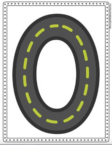 Road Tracing Numbers 0-20 | Math Center by RunningARidiculousClassroom