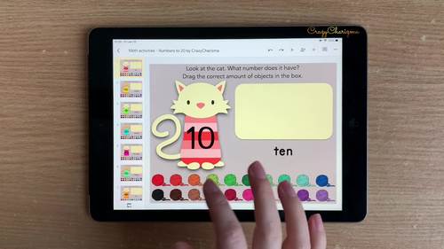 Teen Numbers Activities | Counting Objects to 20 Google Classroom