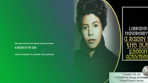 A RAISIN IN THE SUN [BUNDLE] by The Angry Teacher Store | TPT