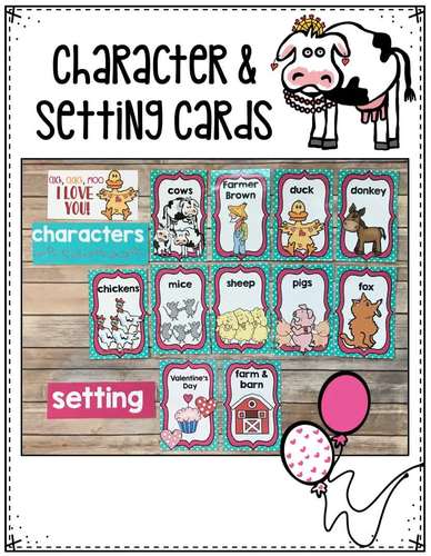 Click Clack Moo I Love You Activities Book Companion Reading Comprehension