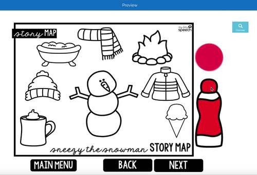 Sneezy the Snowman Book Buddy for Speech Therapy (+BOOM Cards) | TPT