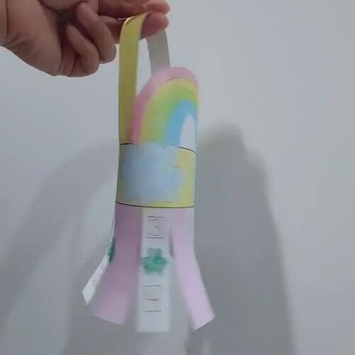 St.Patrick's Day Windsock Craft Number 1-10 I Spring Rainbow Windsock Craft