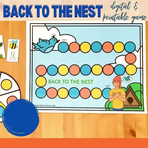 Skills for Big Feelings CBT Print and Digital SEL Board Game Counseling ...