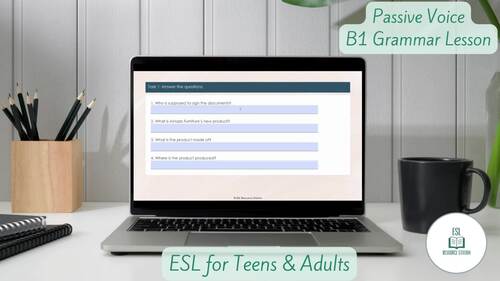 Passive Voice - Adult Intermediate ESL Grammar Lesson, Worksheets ...