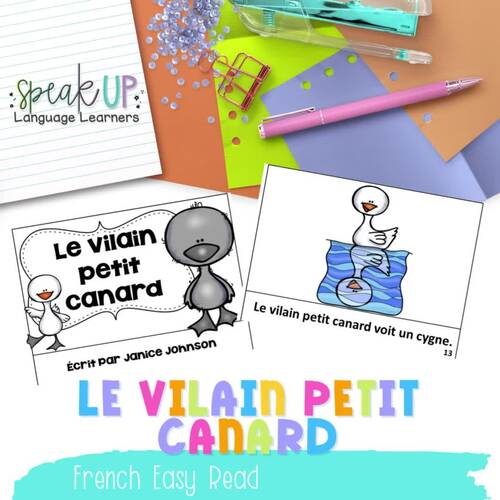 Le vilain petit canard French Fairy Tale Emergent Reader Beginning Mini ...