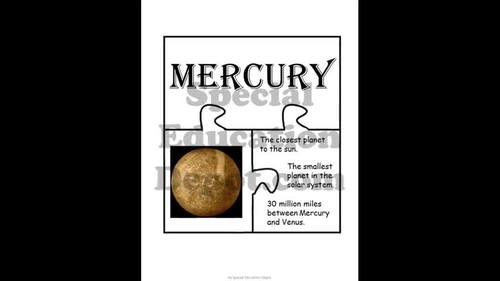 Solar System Puzzles (VAAP 8S-ESS 5 b) by Special Education Depot