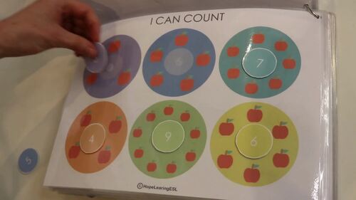 Busy Book: Interactive Toddler Number Counting Center Activity | TPT