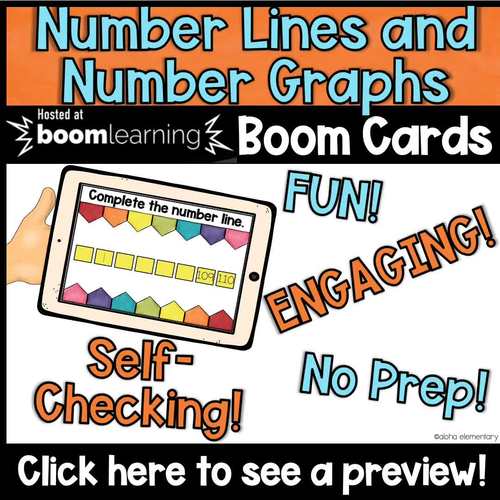 Number Line and Grid BOOM cards | Digital NO-PREP task cards | Distance ...