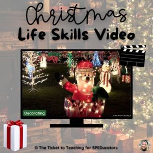 Christmas - Life Skills Video by The Ticket to Teaching for SPEDucators