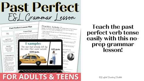 Adult ESL Past Perfect English Grammar Lesson Plan, Worksheets & Activities