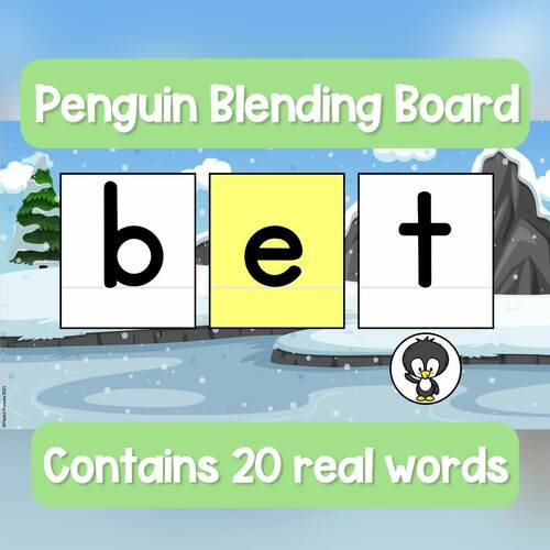 Blending Boards | Winter Theme | Short e by Playful Pursuits | TPT