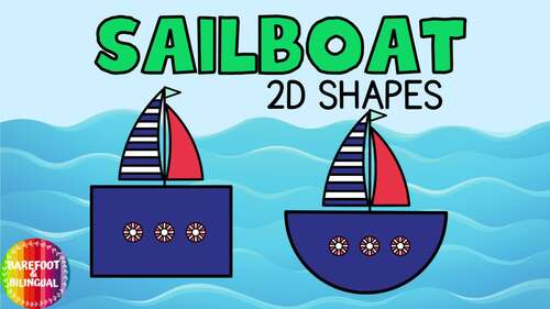 Sailboat Clipart Shapes - Transportation Clip Art | TPT