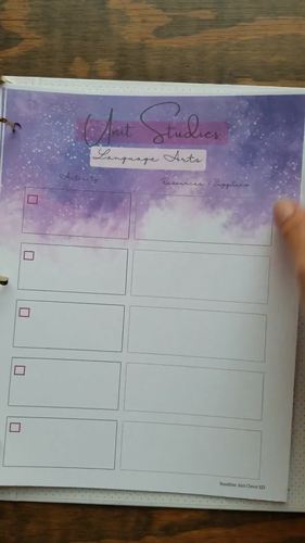 Homeschool Planner Expanded Version Galactic Pink PNG | TPT