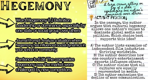 Daily Bell Ringer Journal ACT SAT Prep Vocabulary English Dual Credit ...
