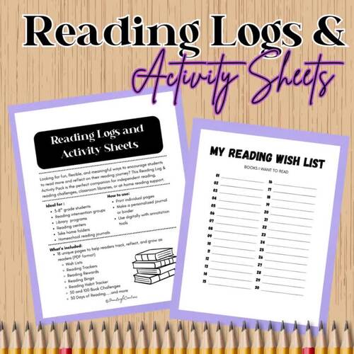Reading Logs & Activity Sheets, intervention groups, library event ...