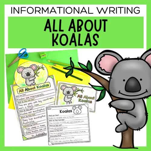 All About Koalas | Australian Animal Research Worksheets | Nonfiction ...