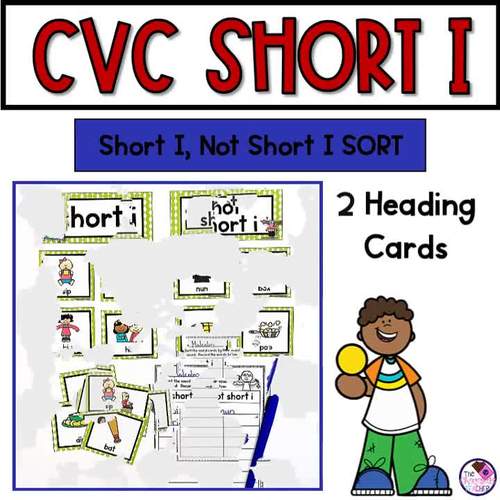 CVC Words Worksheets | Short Vowel I | Phonics Activities | TPT