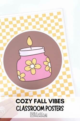 Fall Classroom Posters | Editable Classroom Decor | Cozy Fall Vibes Theme