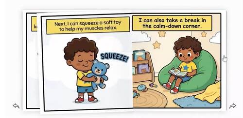 How I Handle My Big Emotions Social Story | Calming Strategies PreK-2