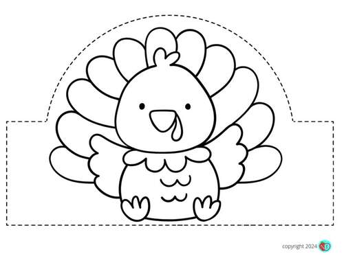 Turkey-Themed Thanksgiving HATS | COLOR CUT AND PASTE HAT ACTIVITY ...