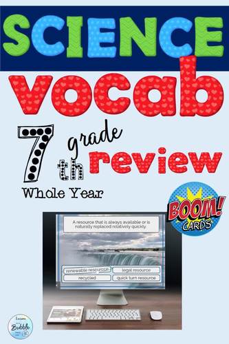Digital Science Vocabulary 7th grade CA whole Year vocabulary review