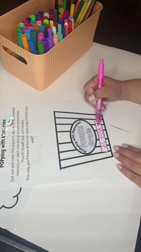 End-of-Year Popcorn Memory Craft | Bilingual (English & Spanish ...
