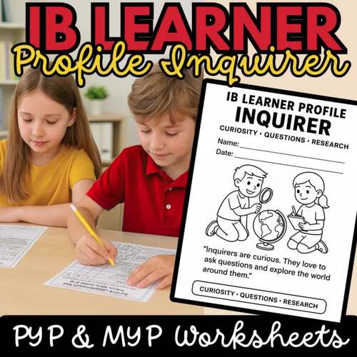 IB Learner Profiles Printable | Inquirer Activities & Worksheets | PYP ...