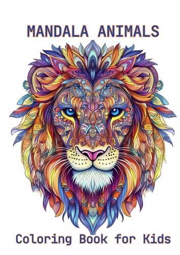 Mandala Animals Coloring Book for Kids | Calming & Mindfulness Activity ...