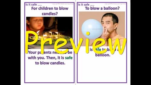 Is It Safe–Explanation Flash cards, Cut Paste, Clip/Task cards-All real ...