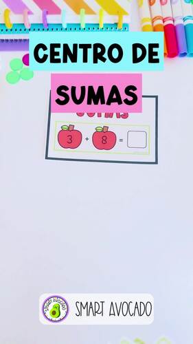 Centro de Matemáticas Sumas hasta 20 (K-1) | Spanish Math Center ...