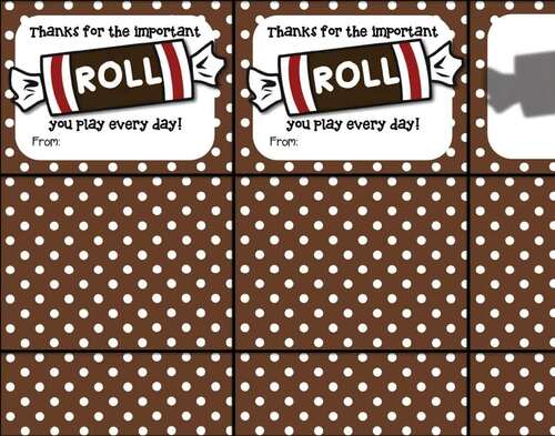 Cute Tootsie Roll Teacher/ Staff Appreciation Treat Tag-Thanks for the ...