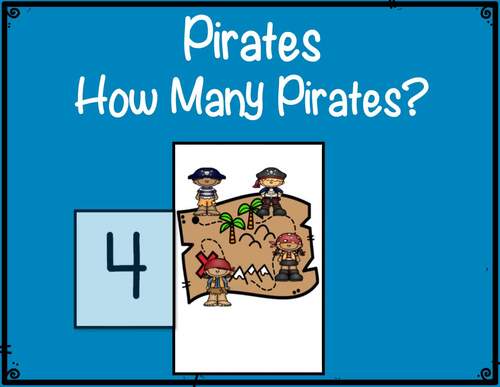 Pirates Counting Games: How Many Pirates? Numerals & Number Words