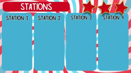 Circus Morning Meeting Slide Templates l Circus Decor l Circus Theme