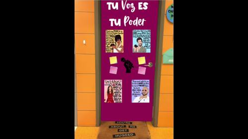 Hispanic Heritage Month Door Decoration by FantasticFourTeachers