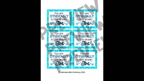 Goldfish Back to School Tags Ofishally In 5th Grade End of School Year Tags