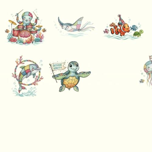 Ocean Friends Parade PNG • 19 Digital Clipart Files | TPT