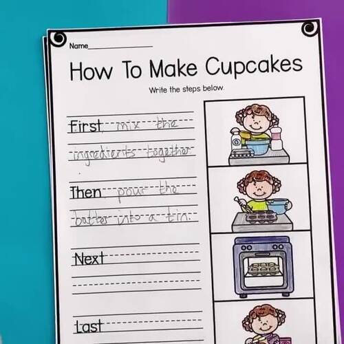 Simple Sequencing Activities 4 Step Sequencing First Next Then Last