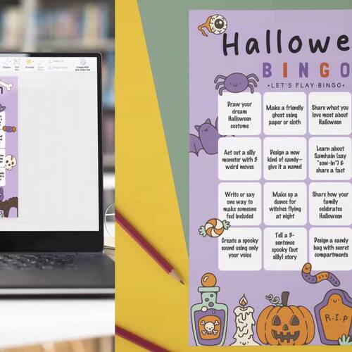 Halloween Bingo | October Activity | Halloween Game | Printable | Editable