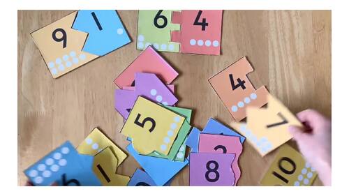 Number Bonds to 10 Jigsaw Activity PreK K by LEO LESSONS | TPT