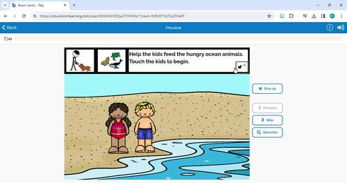 Let's Feed the Hungry Ocean Animals! by Creative Speech Language Resources