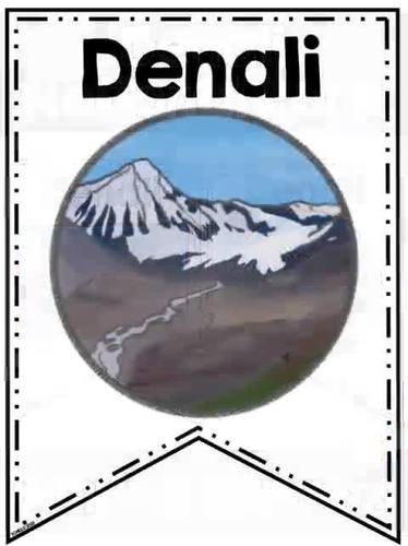 Denali National Park Bunting Banners by TCHR2.0 | TPT